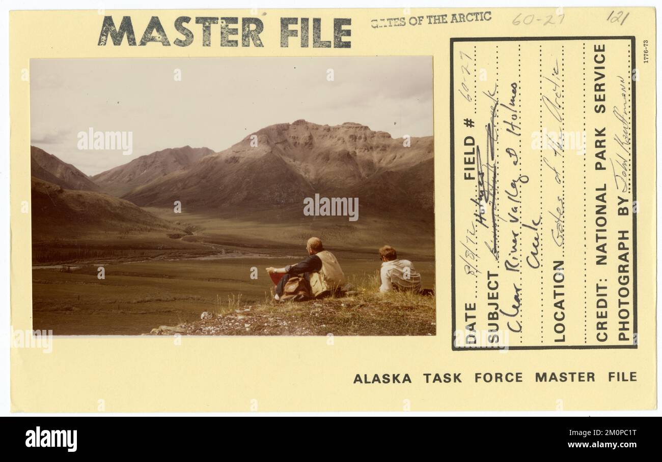 Clear River Valley at Holmes Creek. Alaska Task Force Photographs Stock ...