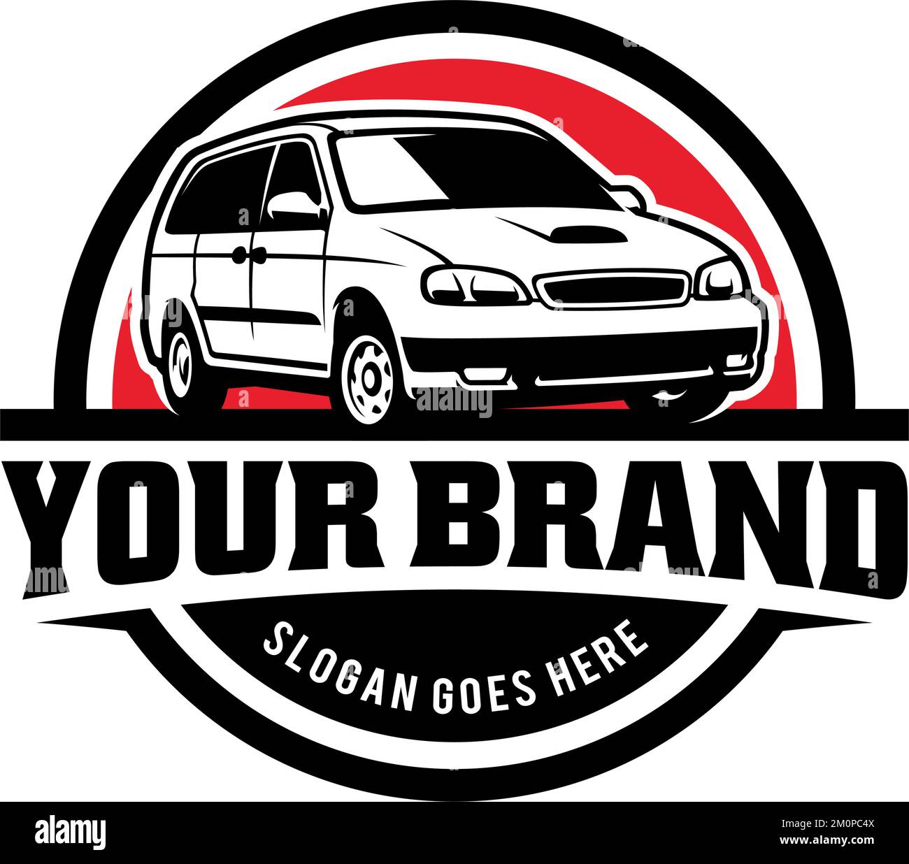 A company or brand logo of a car with a placeholder text Stock Vector ...