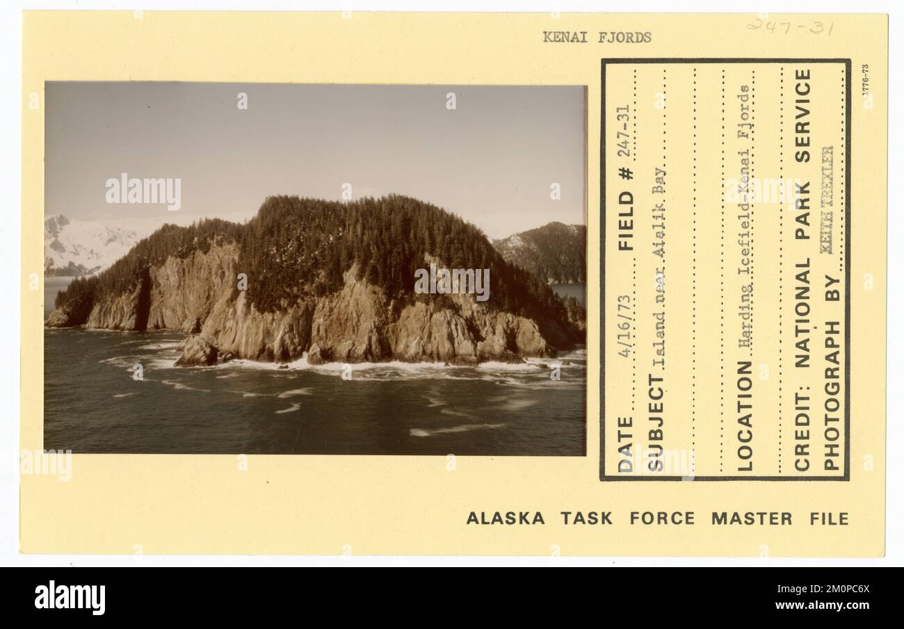 Island near Aialik Bay. Alaska Task Force Photographs Stock Photo - Alamy