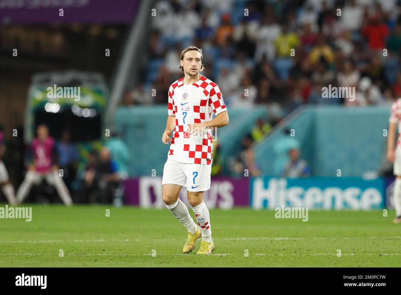 Al Wakrah, Qatar. 5th Dec, 2022. Lovro Majer (CRO) Football/Soccer : FIFA World Cup 2022 Round ...