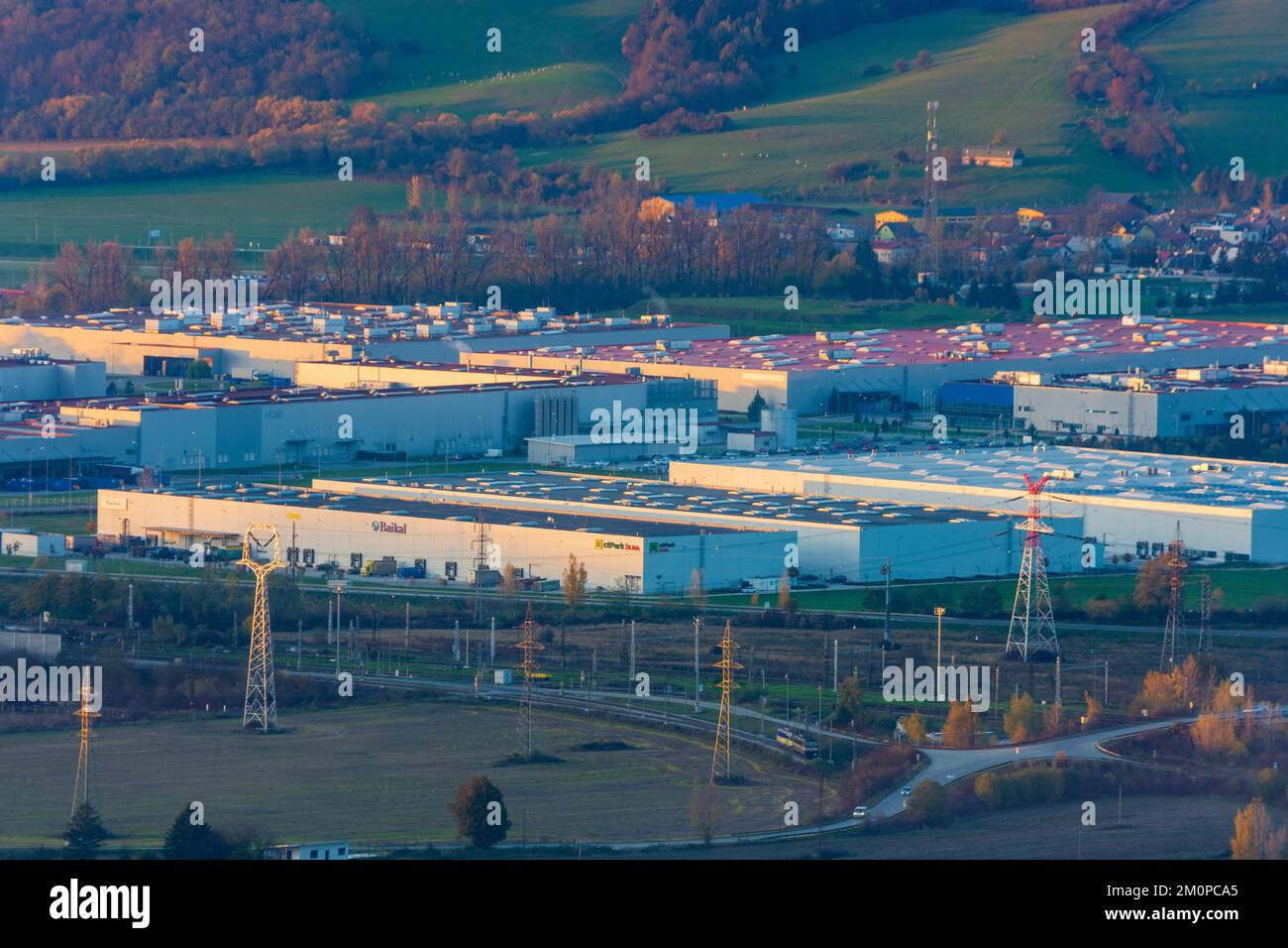 Zilina (Sillein, Silein): industrial Estate in , , Slovakia Stock Photo ...