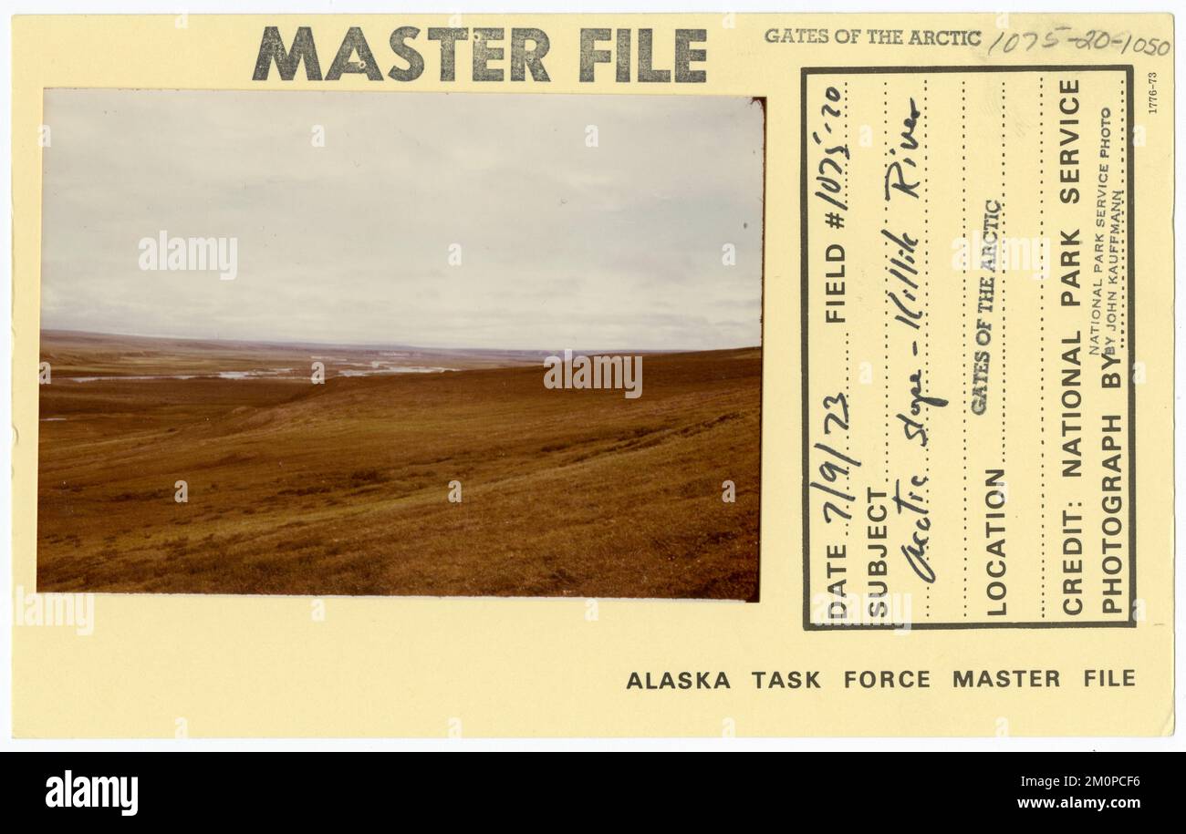 Arctic slope - Killik River. Alaska Task Force Photographs Stock Photo ...