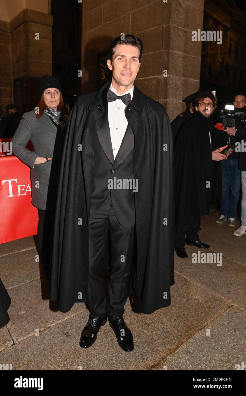 Milan, Italy. 07th Dec, 2022. Milan, Teatro alla Scala. Opening night ...