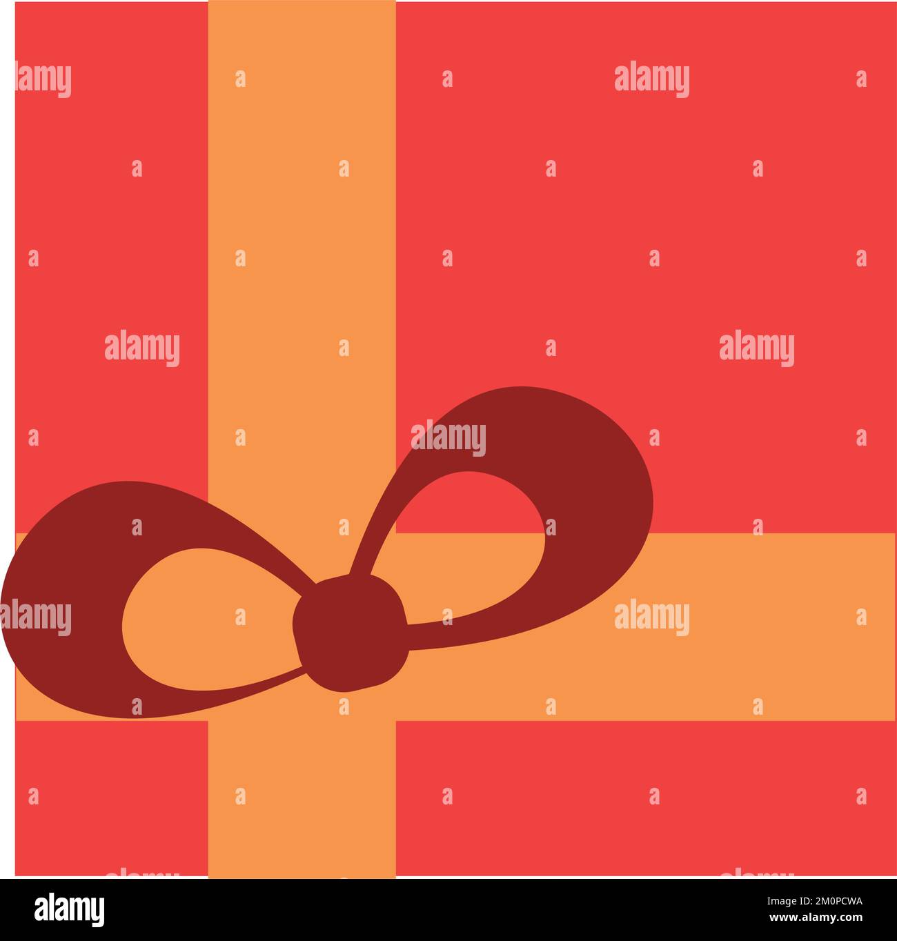 Top view of an isolated christmas present Vector Stock Vector Image ...