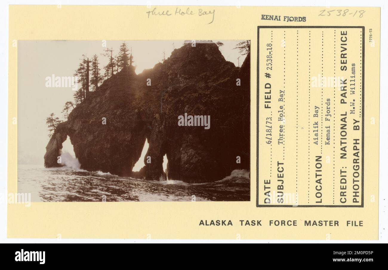 Three Hole Bay. Alaska Task Force Photographs Stock Photo - Alamy