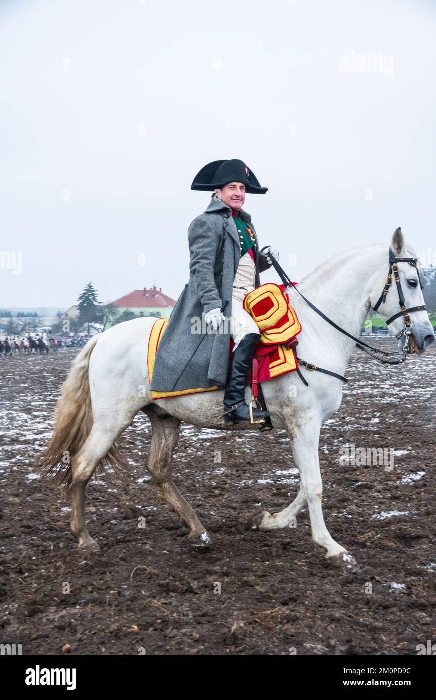 Champs de bataille austerlitz reconstitution hi-res stock photography ...
