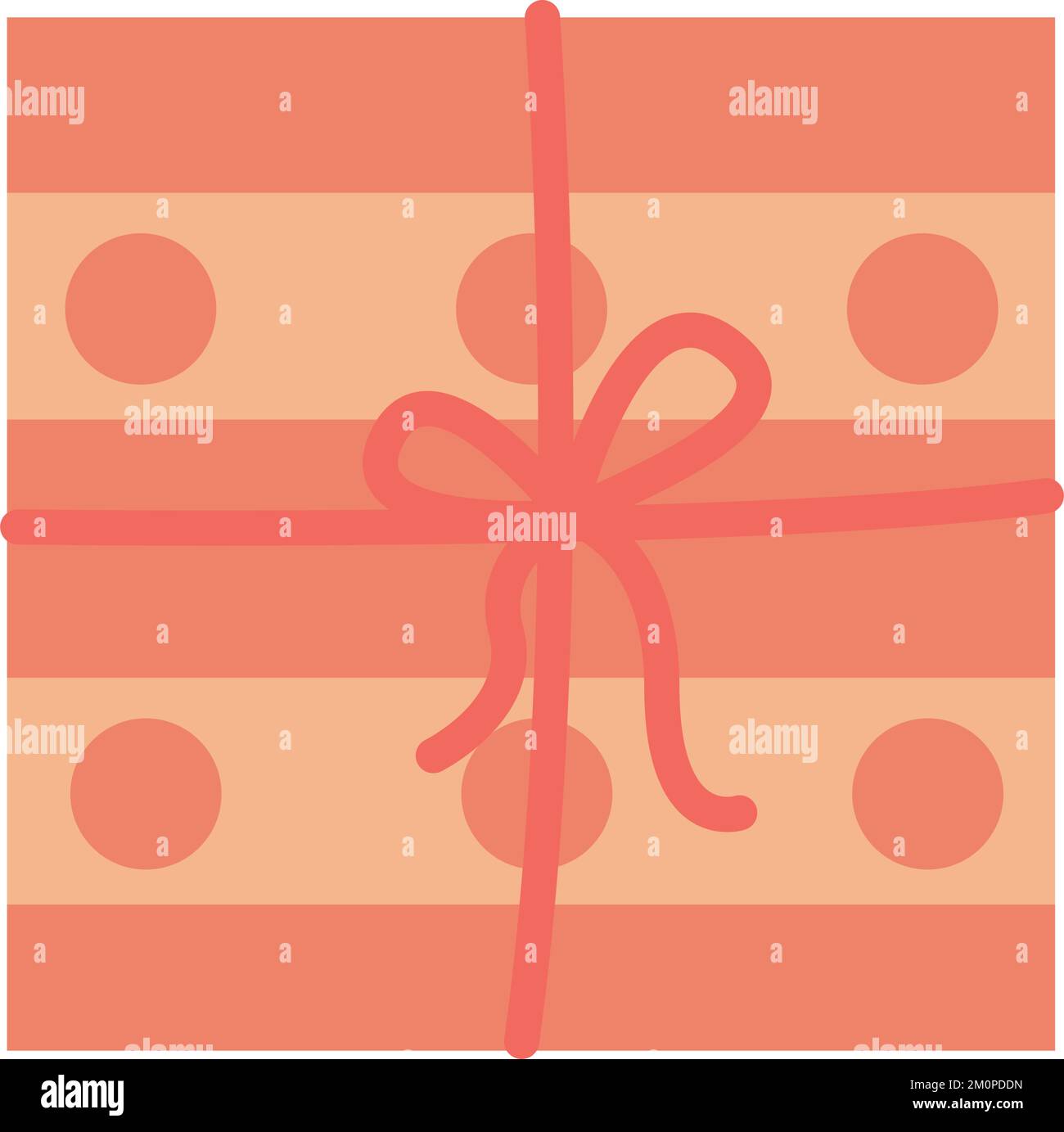 Top view of an isolated christmas present Vector Stock Vector Image ...