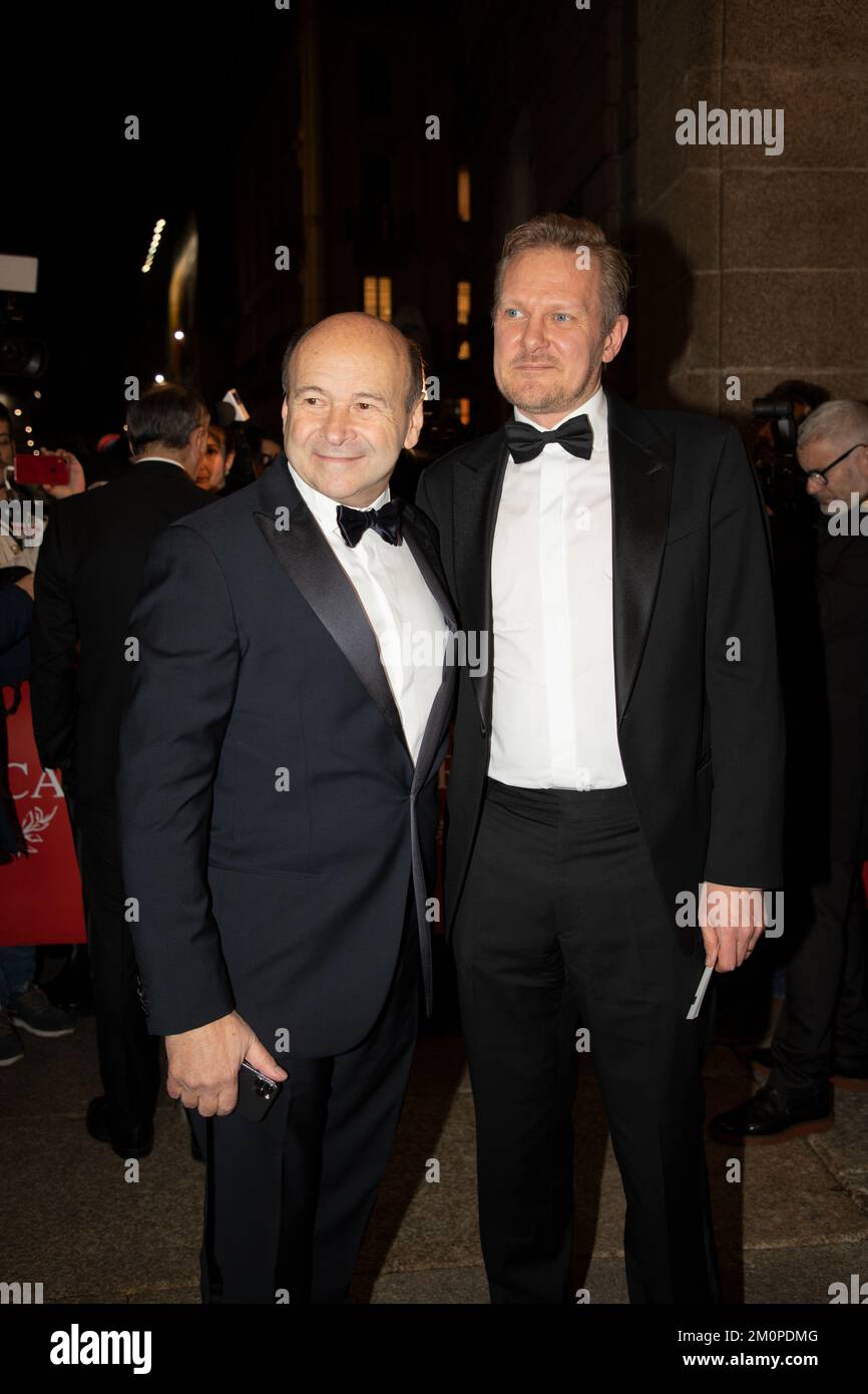 MILAN, 07/12/2022, THEATER AT THE SCALA. OPENING EVENING. Pictured ...