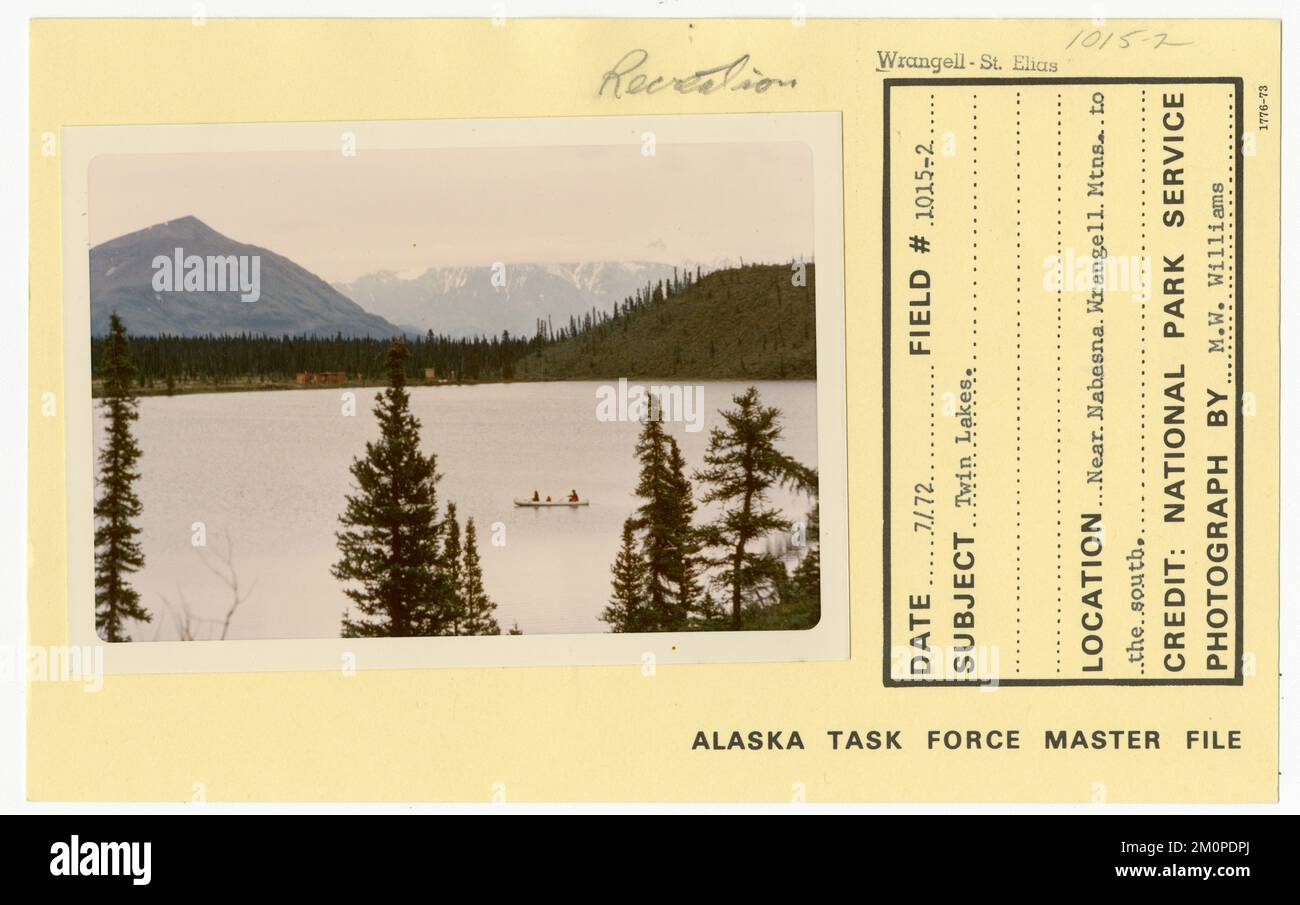 Twin Lakes. Alaska Task Force Photographs Stock Photo - Alamy