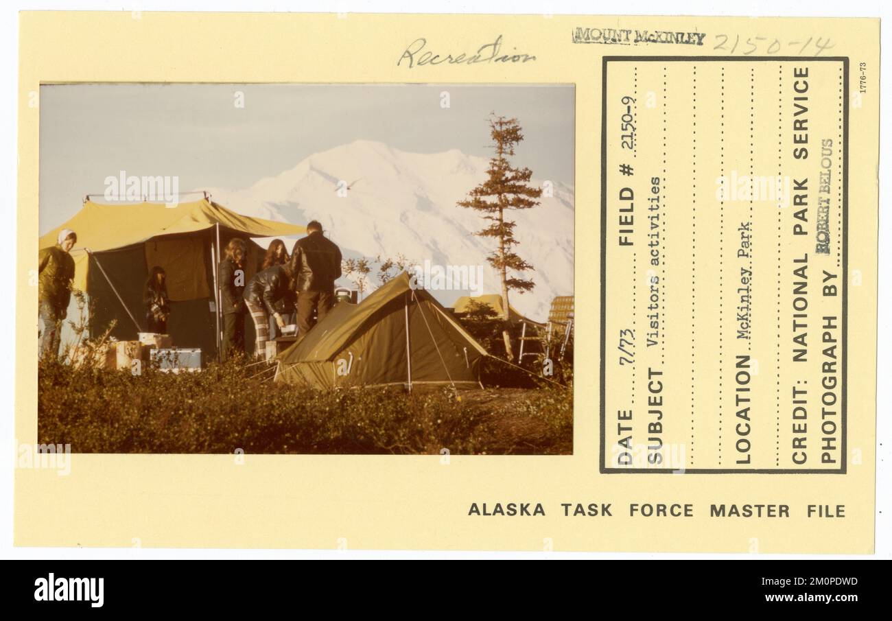 Visitor activities. Alaska Task Force Photographs Stock Photo - Alamy