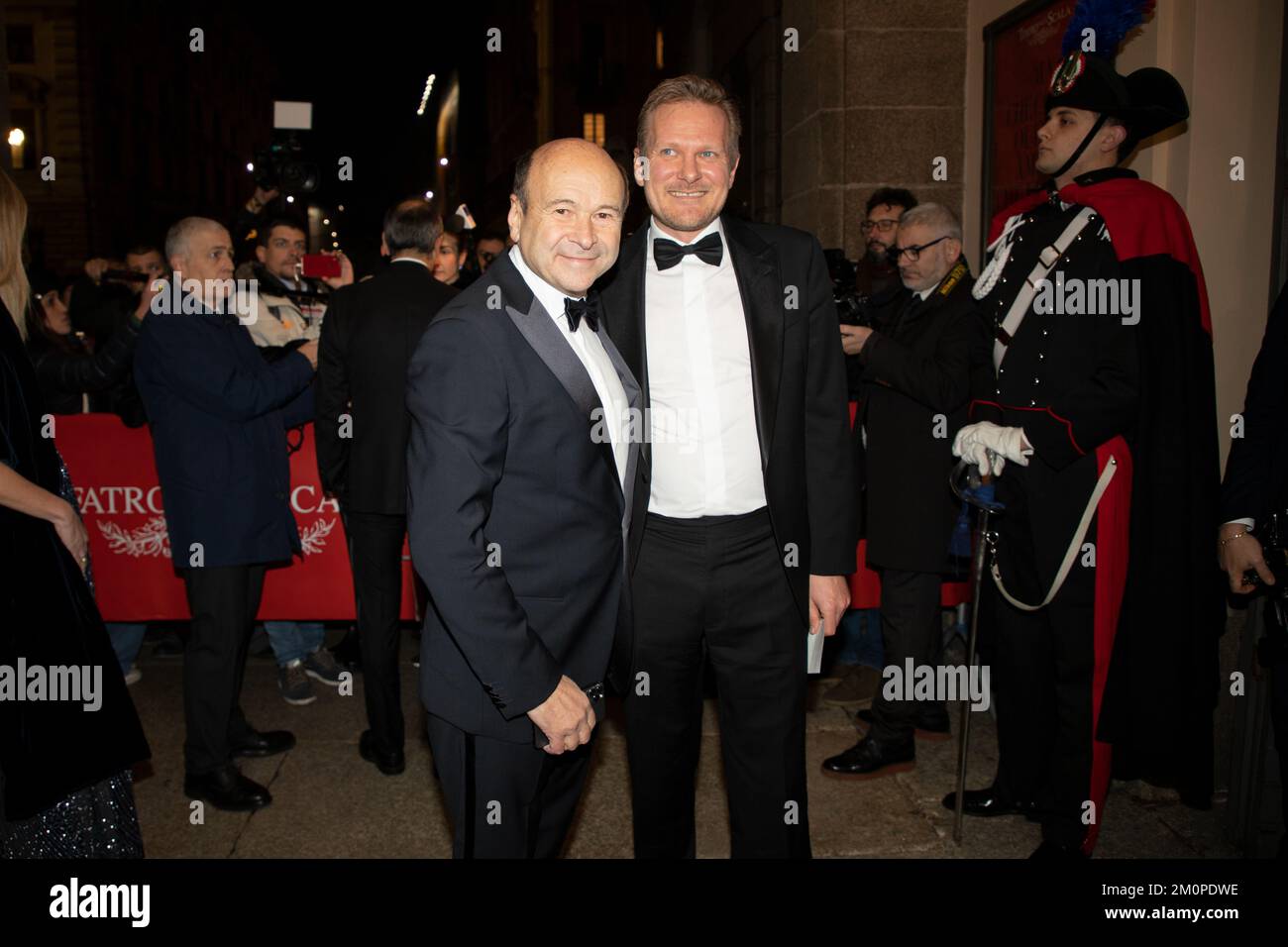 MILAN, 07/12/2022, THEATER AT THE SCALA. OPENING EVENING. Pictured ...