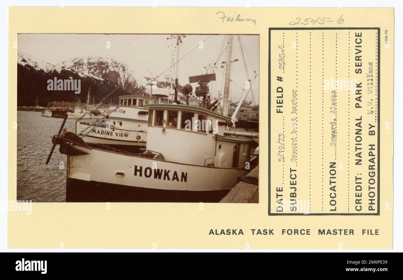 Seward boat harbor. Alaska Task Force Photographs Stock Photo - Alamy