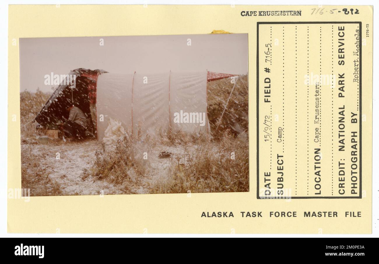 Camp. Alaska Task Force Photographs Stock Photo - Alamy