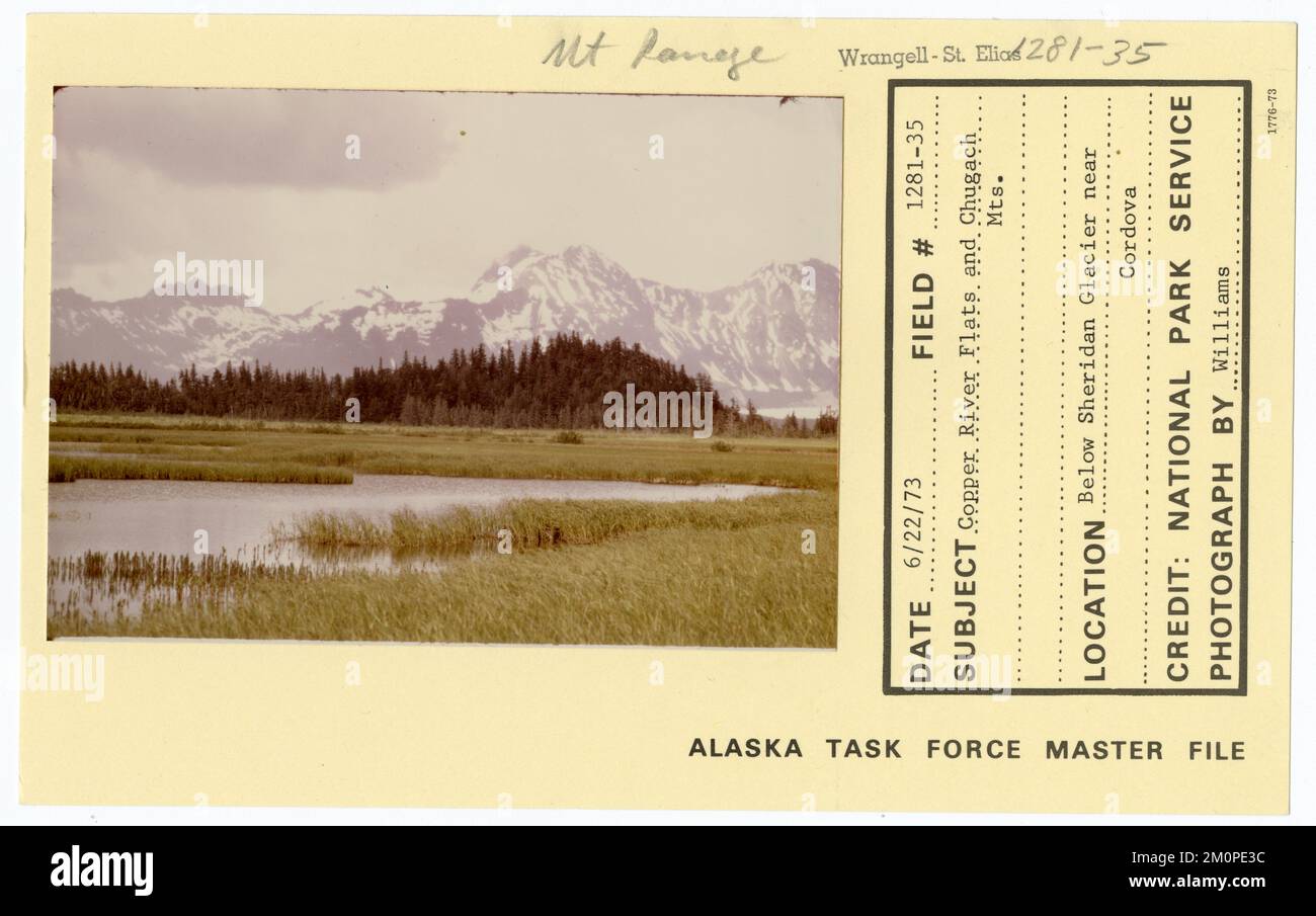Copper River Flats and Chugach Mountains. Alaska Task Force Photographs ...