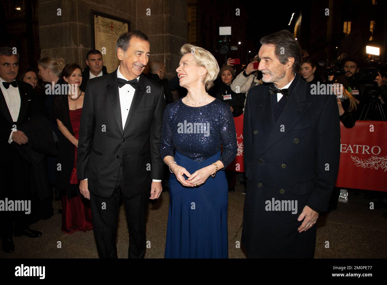 MILAN, 07/12/2022, THEATER AT THE SCALA. OPENING EVENING. In the photo ...