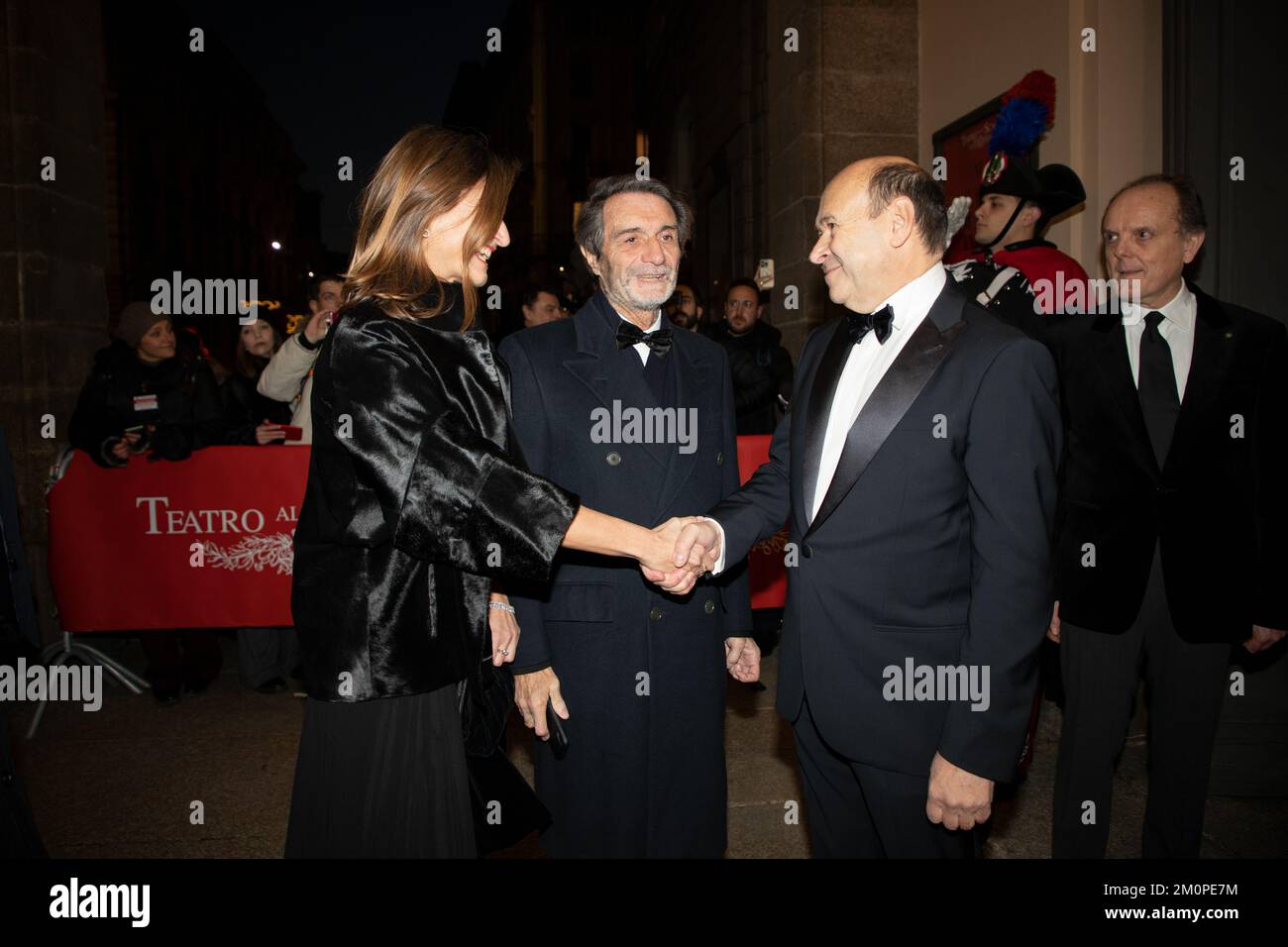 MILAN, 07/12/2022, THEATER AT THE SCALA. OPENING EVENING. In the photo ...