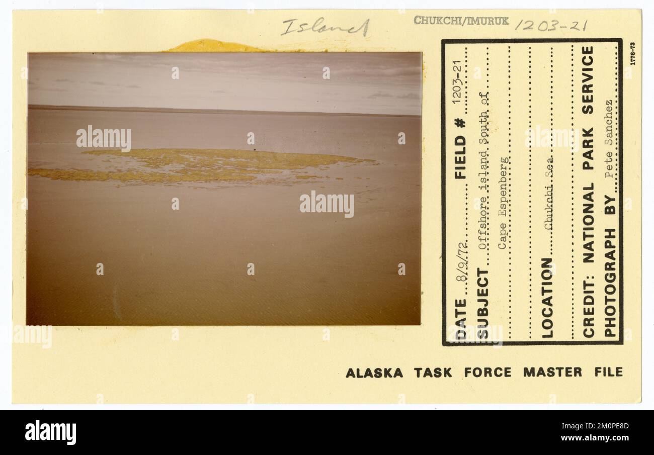Offshore island south of Cape Espenberg. Alaska Task Force Photographs ...