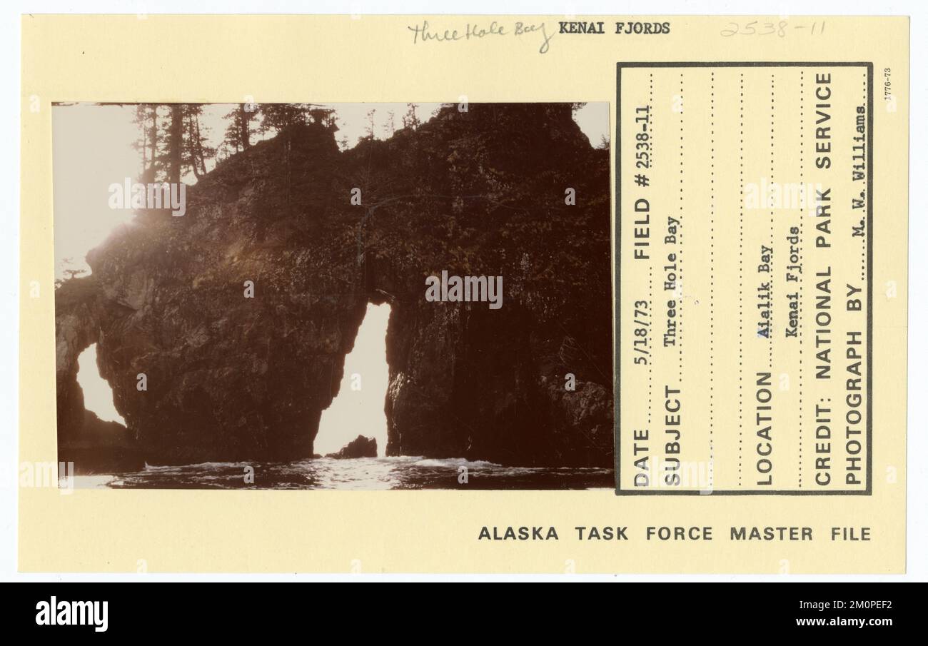 Three Hole Bay. Alaska Task Force Photographs Stock Photo - Alamy