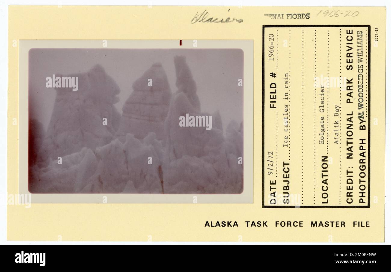 Ice castles in rain. Alaska Task Force Photographs Stock Photo - Alamy