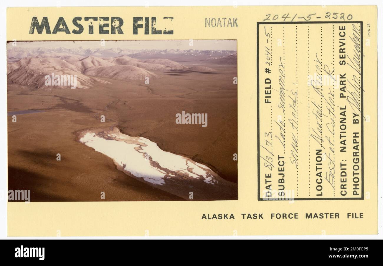 Late summer snow fields. Alaska Task Force Photographs Stock Photo - Alamy