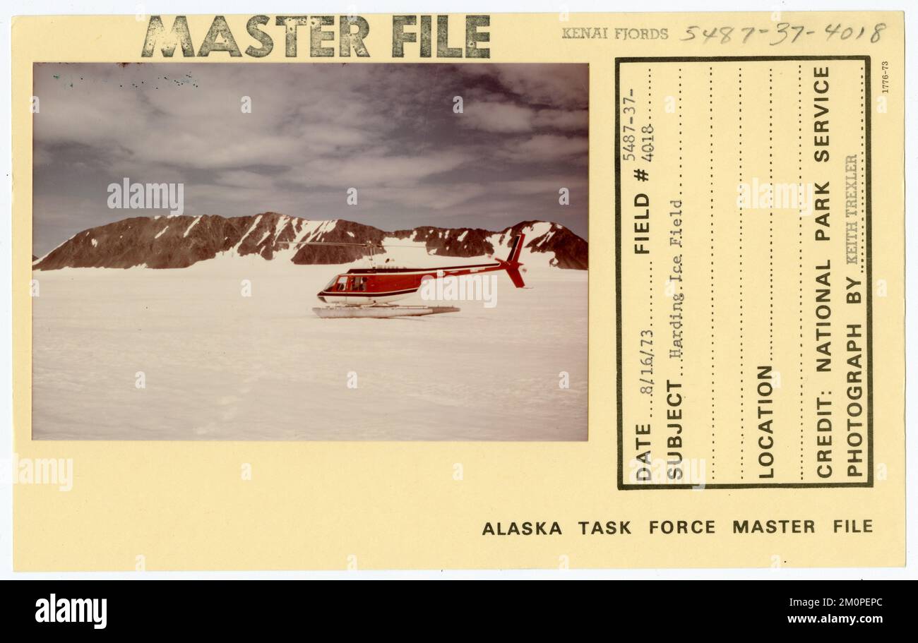 Harding Icefield. Alaska Task Force Photographs Stock Photo - Alamy