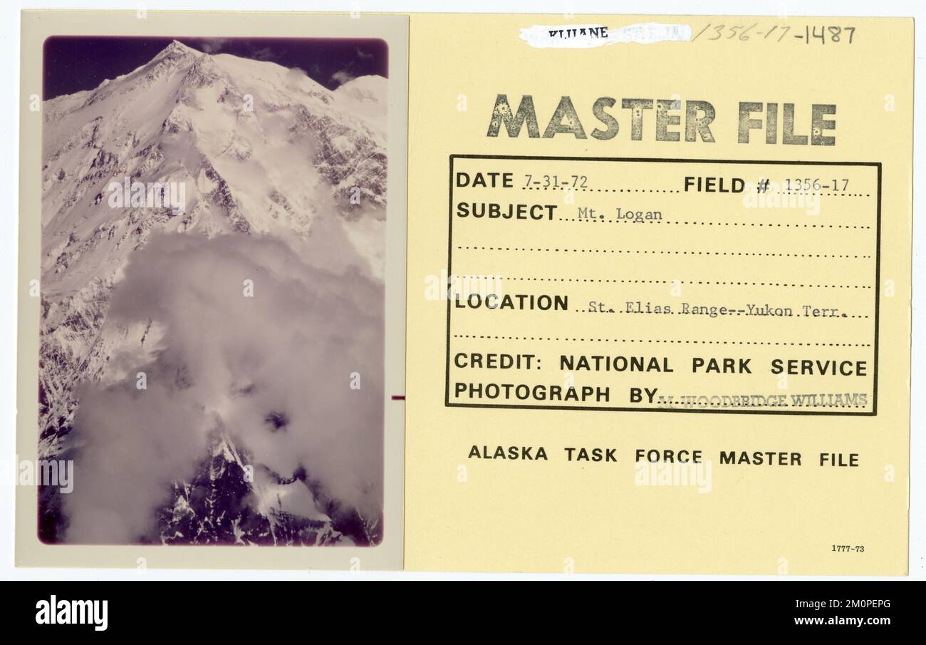 Mount Logan. Alaska Task Force Photographs Stock Photo - Alamy