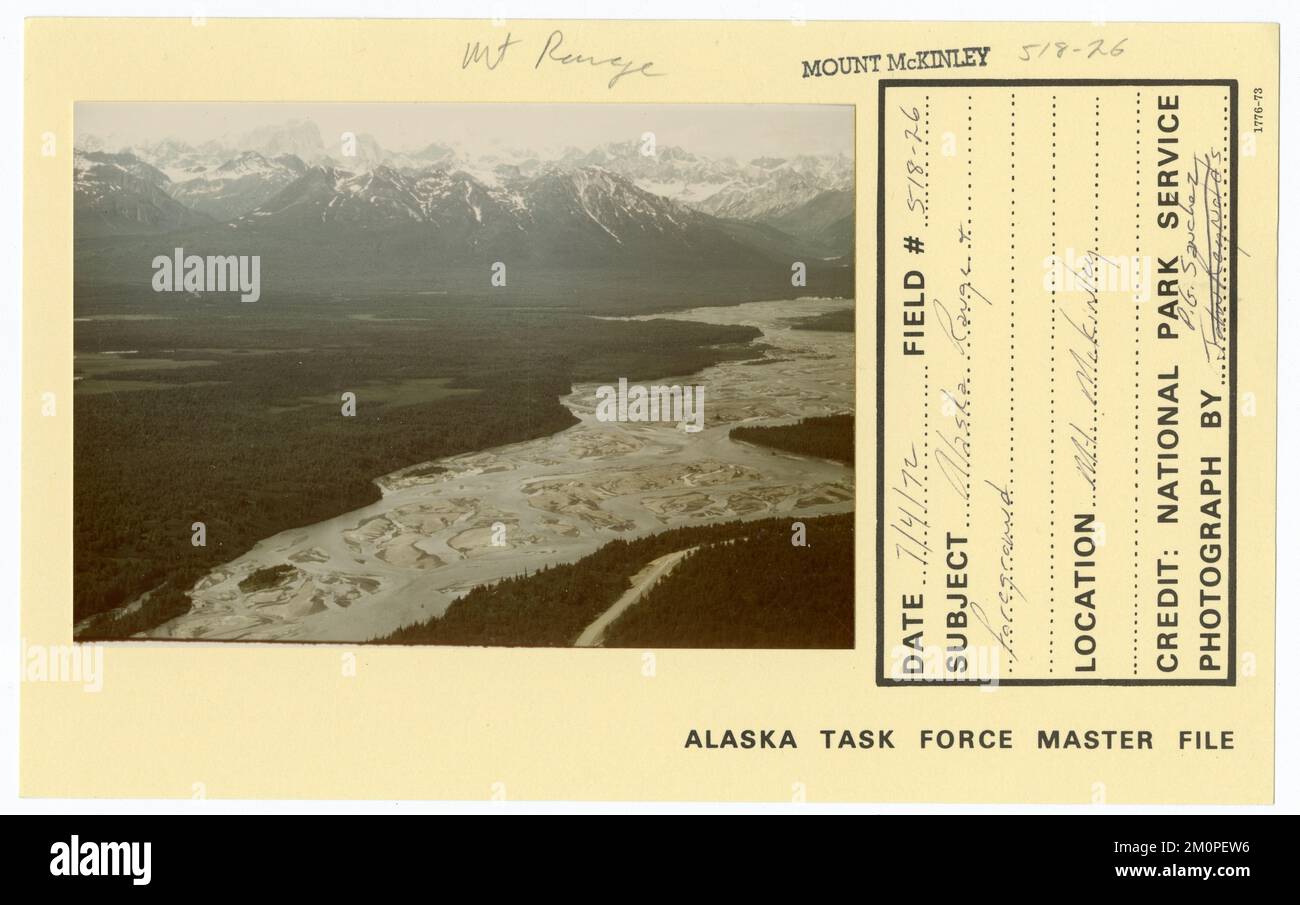 Alaska Range and foreground. Alaska Task Force Photographs Stock Photo ...