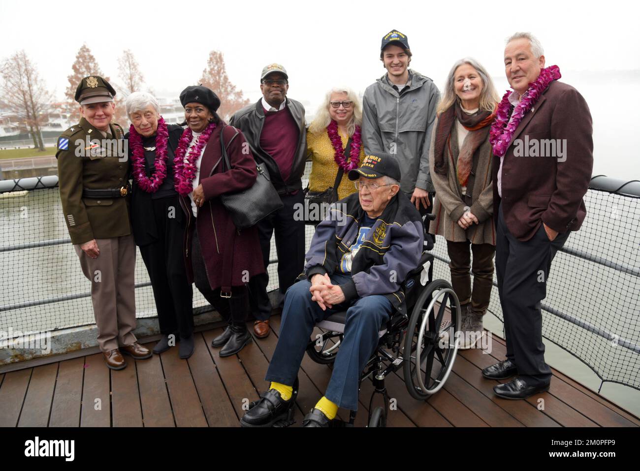 New York, NY on December 7, 2022. The families of local Pearl Harbor ...