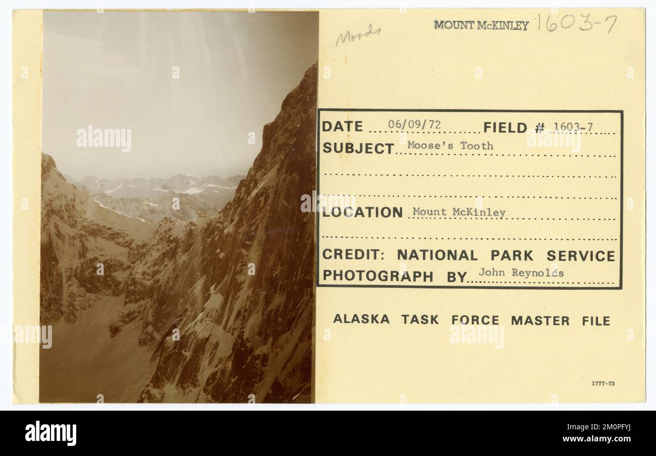 Moose's Tooth. Alaska Task Force Photographs Stock Photo - Alamy