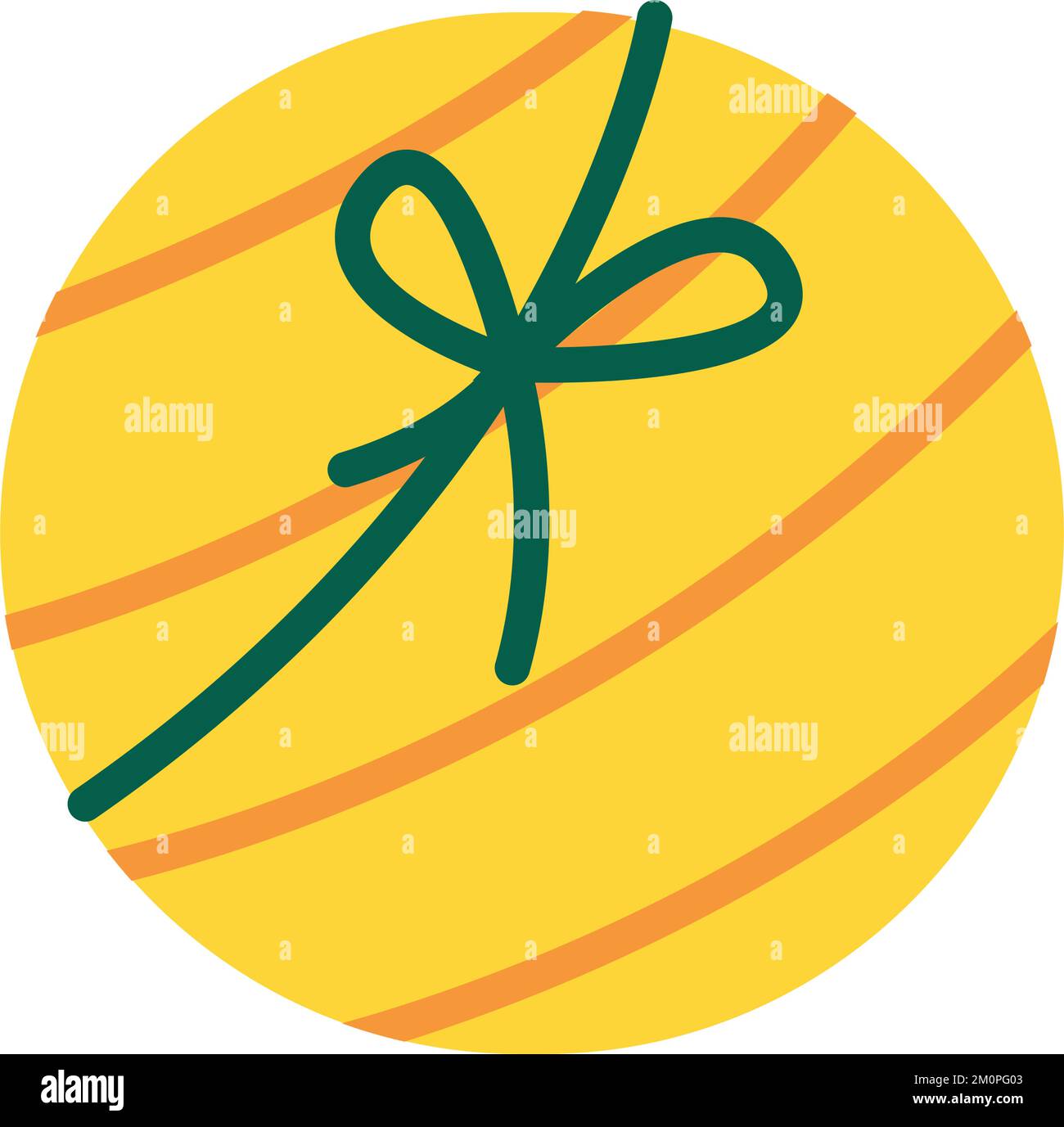 Isolated wrapped christmas ball icon Vector Stock Vector Image & Art ...