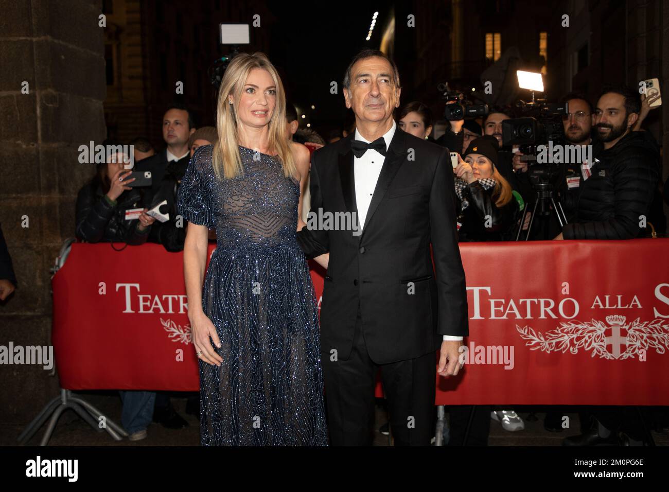 MILAN, 07/12/2022, THEATER AT THE SCALA. OPENING EVENING. In the photo ...