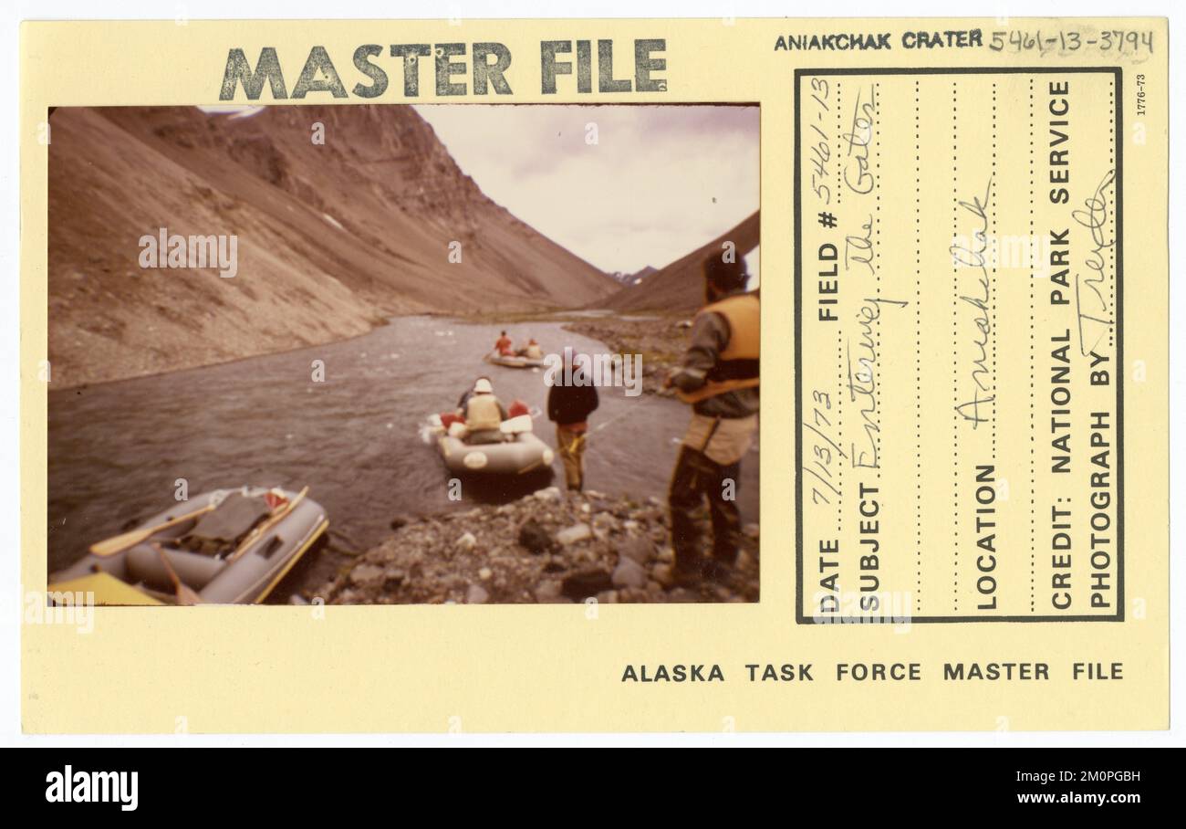 Entering the Gates. Alaska Task Force Photographs Stock Photo - Alamy