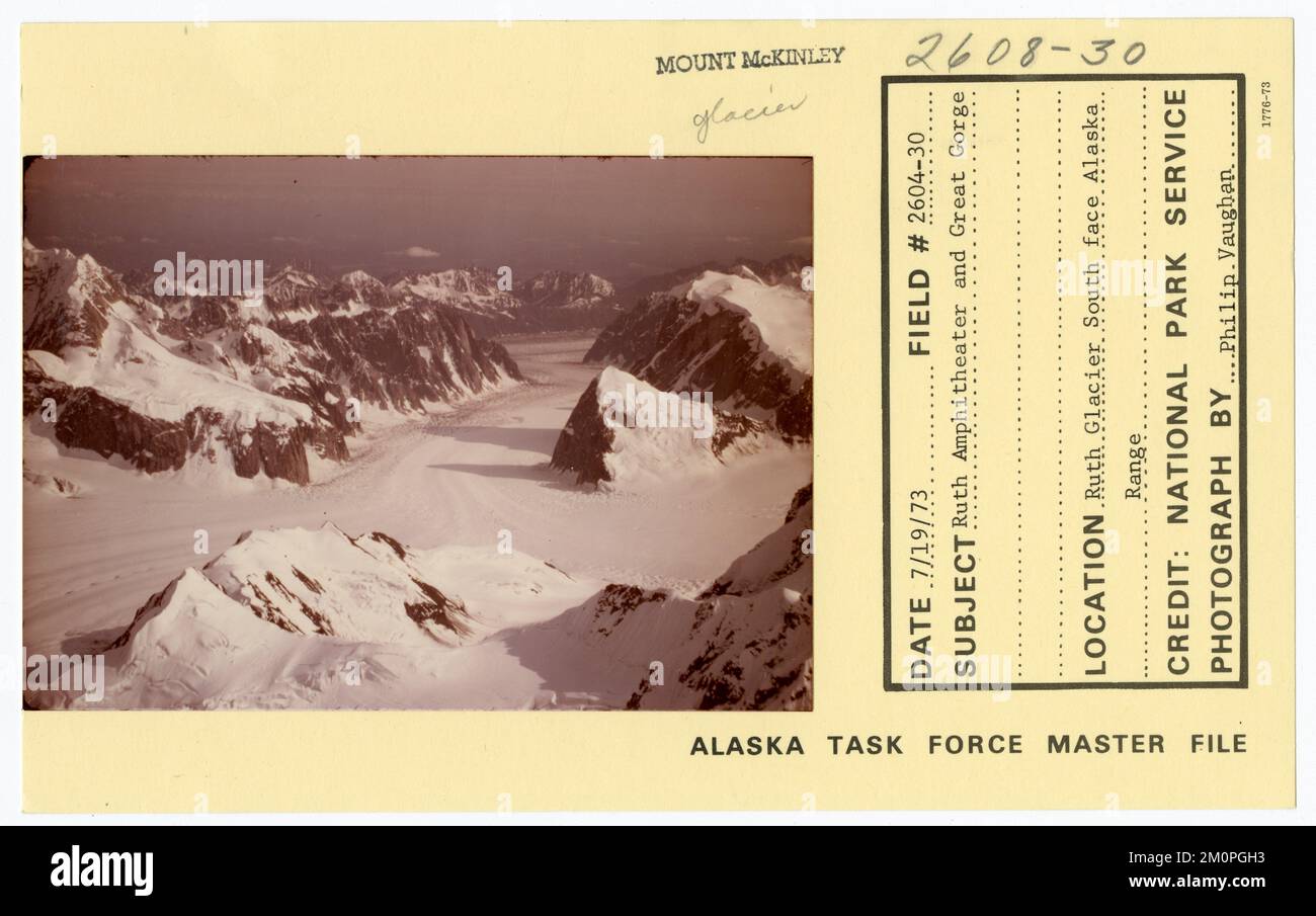 Ruth Amphitheater and Great Gorge. Alaska Task Force Photographs Stock ...