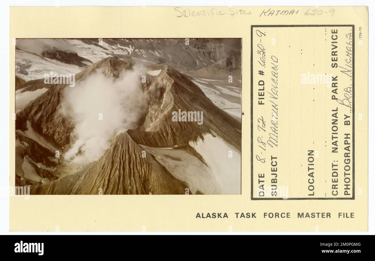 Martin Volcano. Alaska Task Force Photographs Stock Photo - Alamy