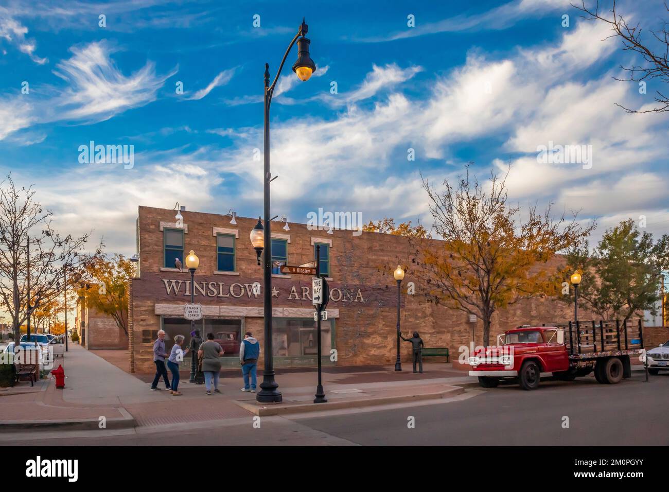 Standin' on the Corner Park along Route 66 in Winslow, Arizona, USA [No ...