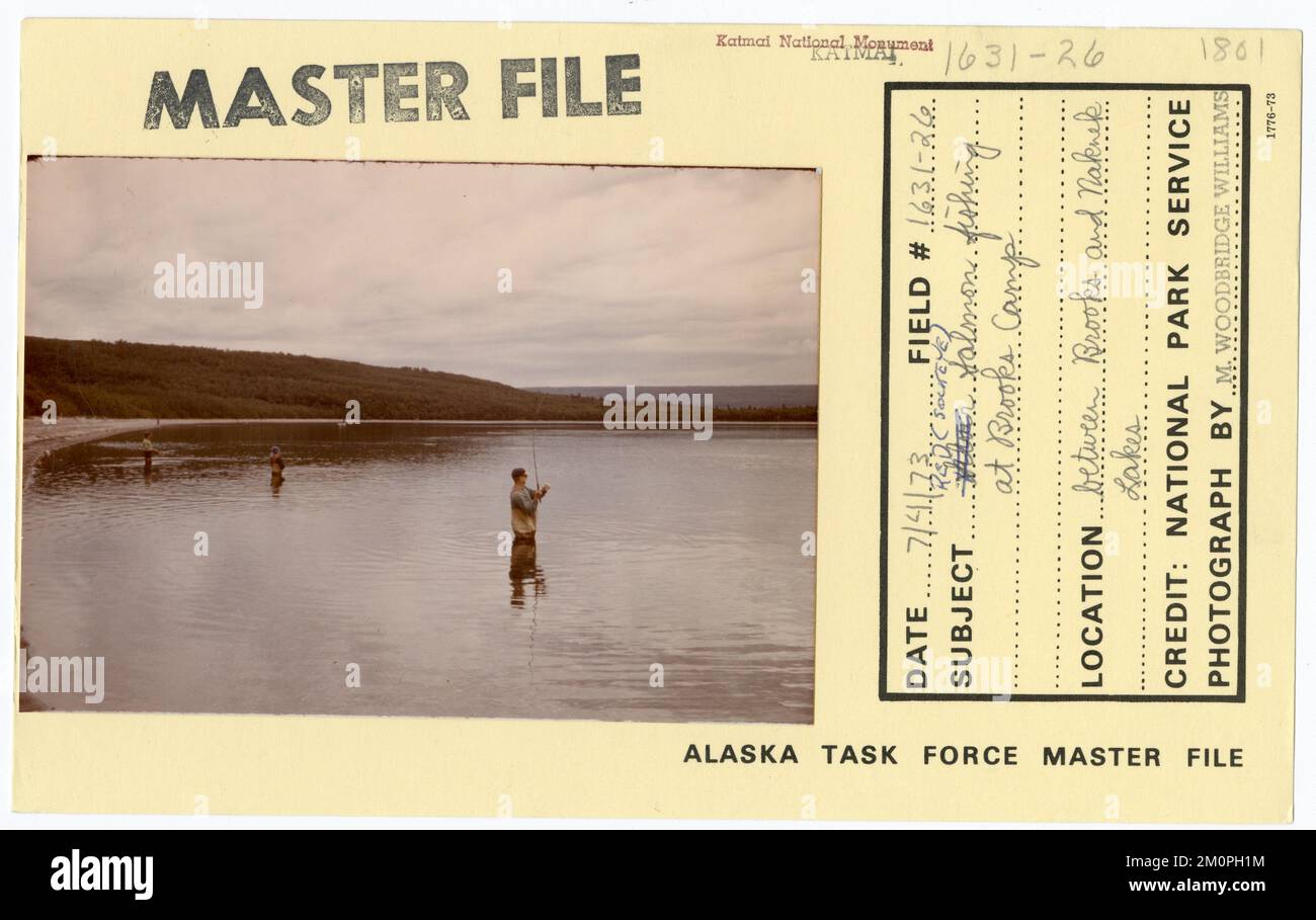 Red (sockeye) salmon fishing at Brooks Camp. Alaska Task Force ...
