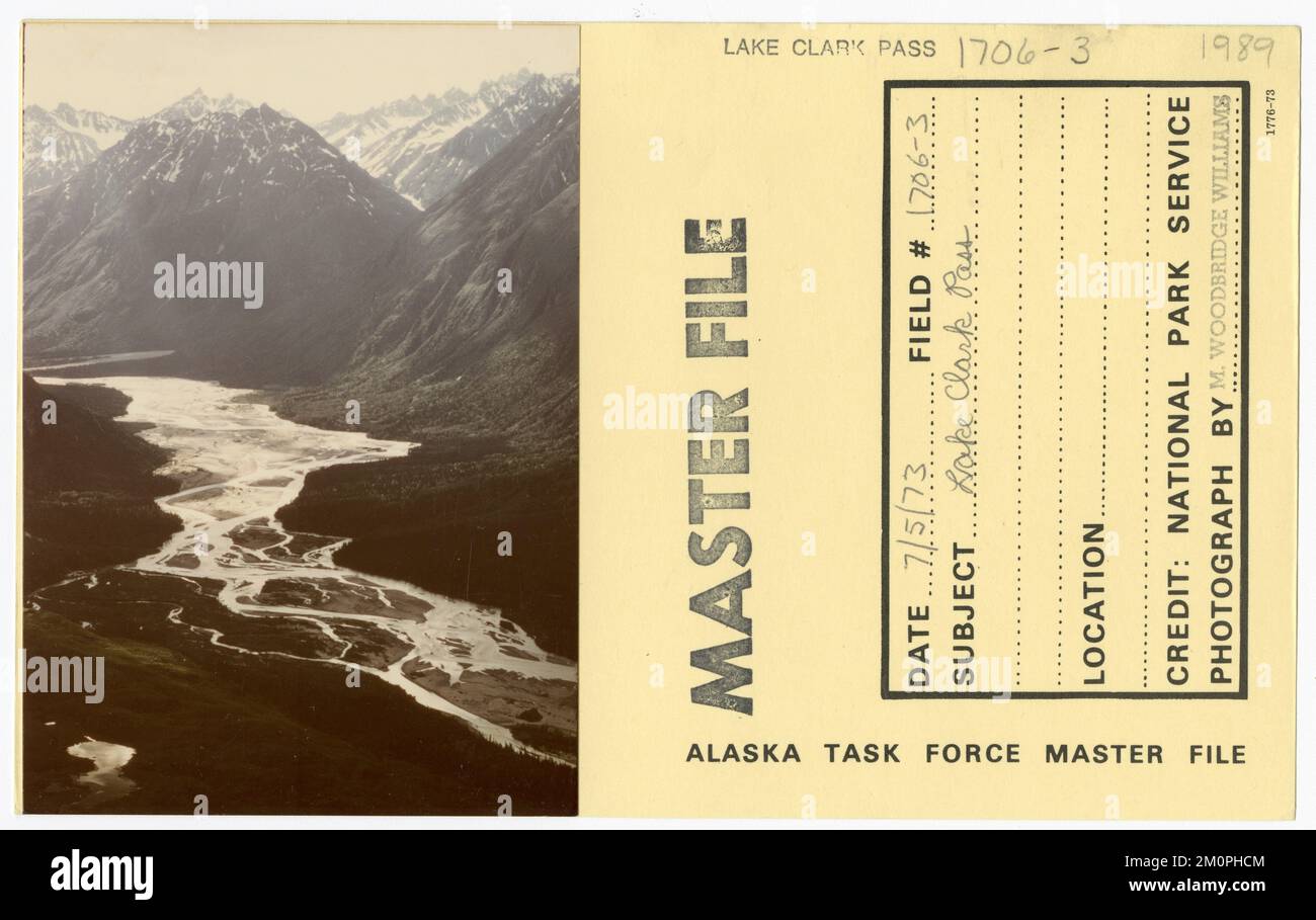 Lake Clark Pass. Alaska Task Force Photographs Stock Photo - Alamy