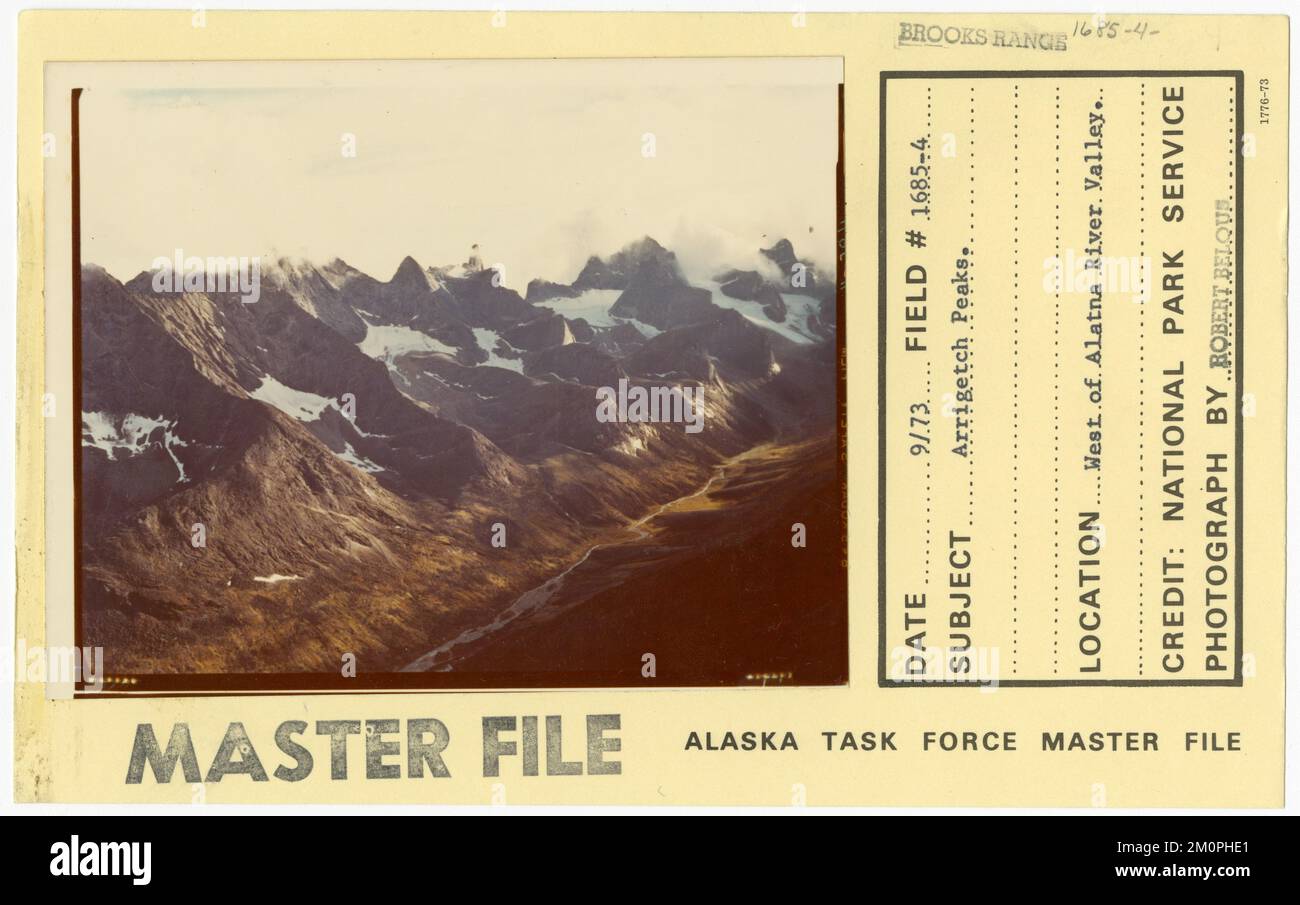 Arrigetch Peaks. Alaska Task Force Photographs Stock Photo - Alamy