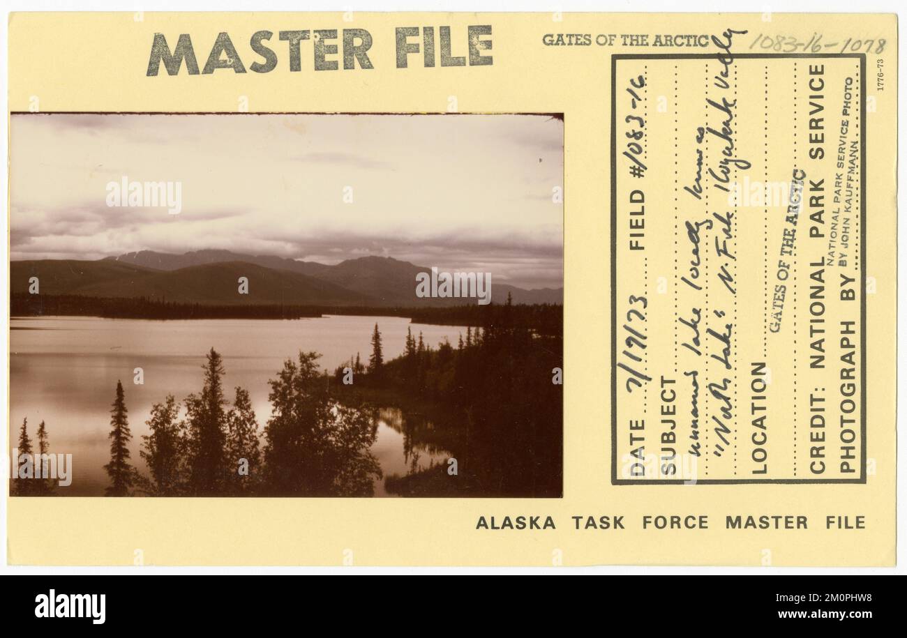 Unnamed lake locally known as "North Lake" N Fork Koyukuk Valley ...