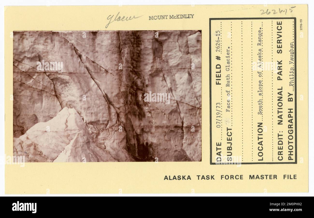 Face of Ruth Glacier. Alaska Task Force Photographs Stock Photo - Alamy