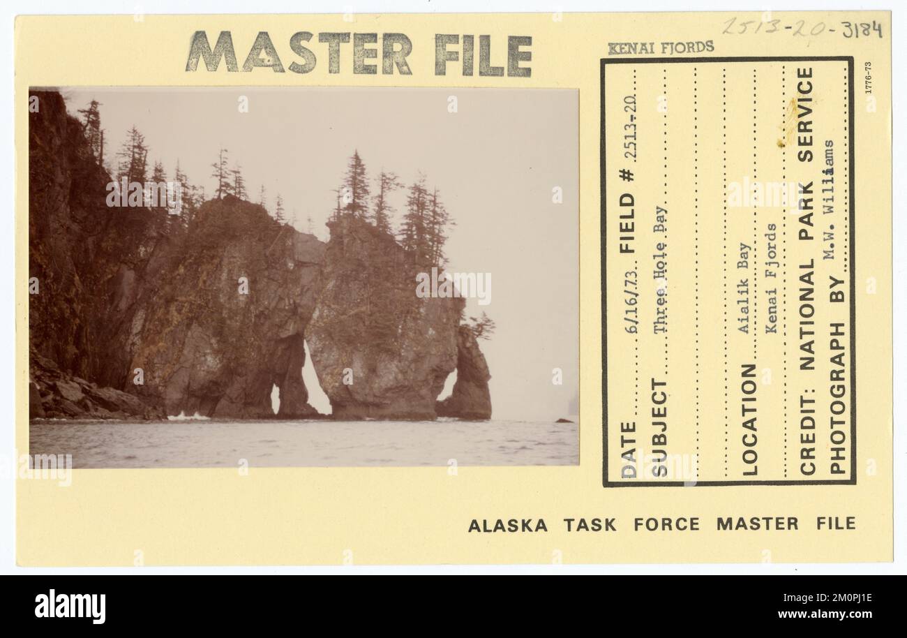 Three Hole Bay. Alaska Task Force Photographs Stock Photo - Alamy