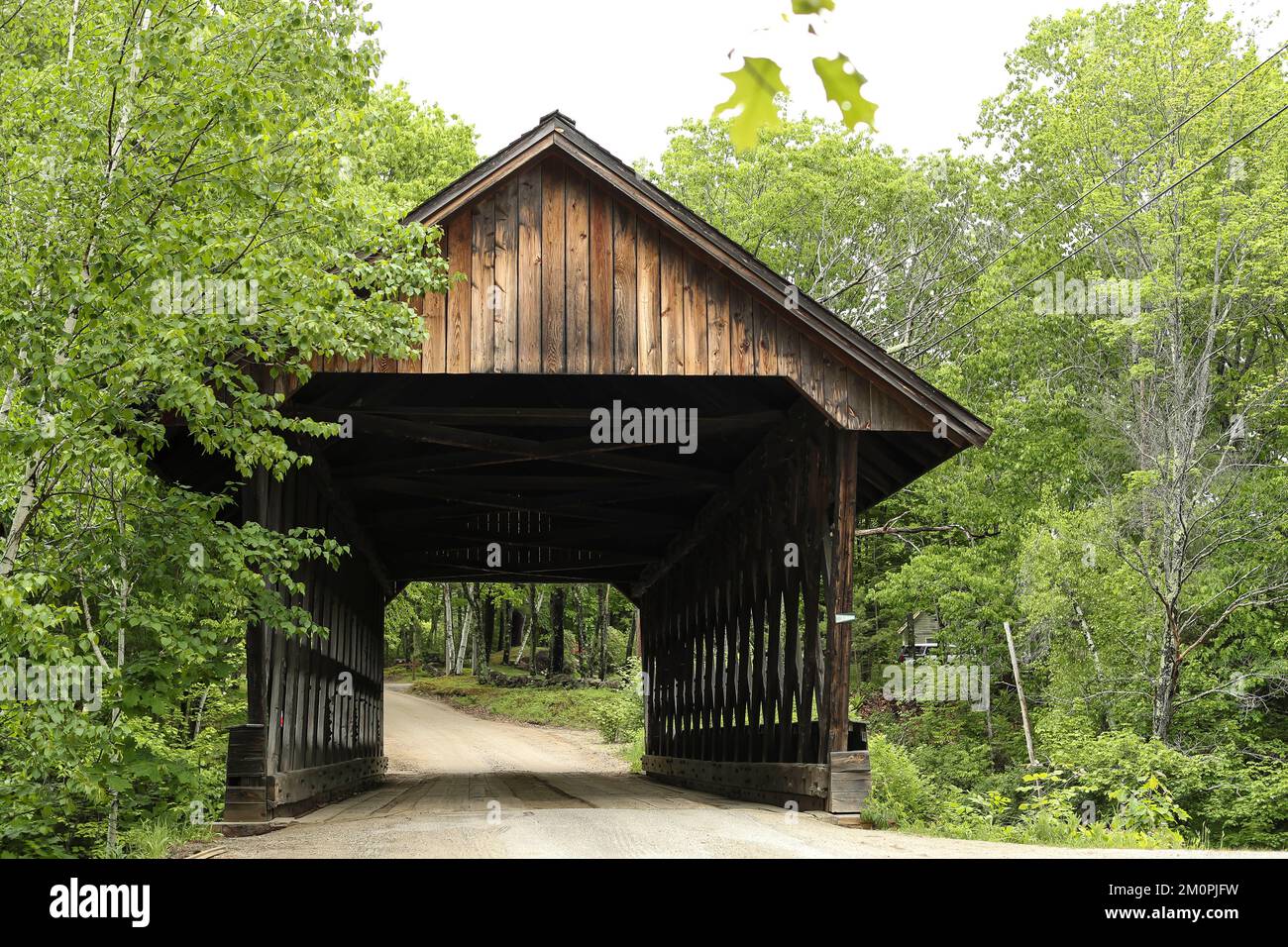 Located in Andover, NH, it carries Bridge ST over The Blackwater River ...