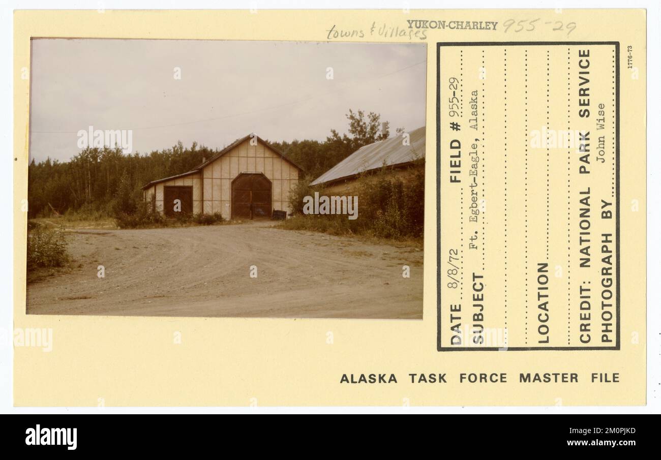 Fort Egbert - Eagle, Alaska. Alaska Task Force Photographs Stock Photo ...