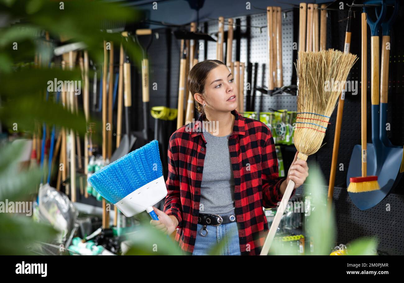 Two brooms hi-res stock photography and images - Alamy