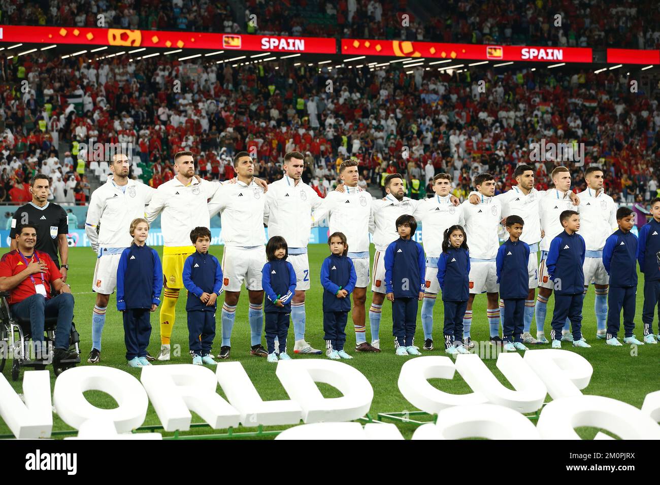 Doha, Qatar. 6th Dec, 2022. Spain team group line-up (ESP) Football/Soccer : FIFA World Cup ...
