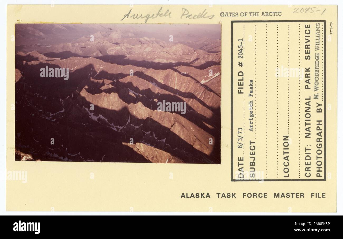 Arrigetch Peaks. Alaska Task Force Photographs Stock Photo - Alamy