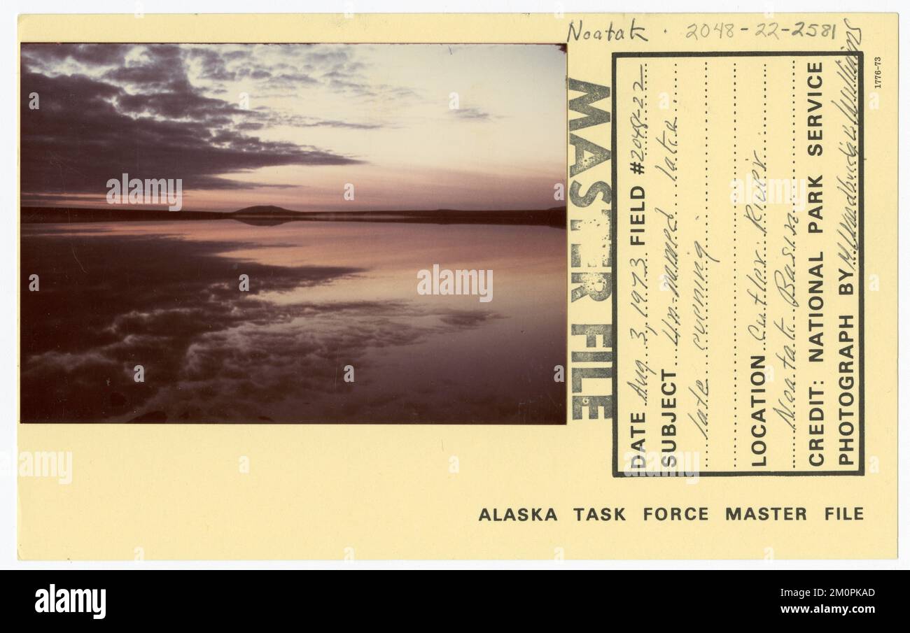 Unnamed lake late evening. Alaska Task Force Photographs Stock Photo ...