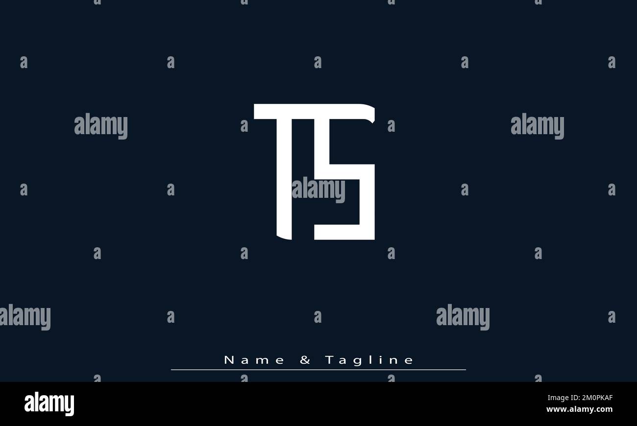 Alphabet letters Initials Monogram logo TS , ST Stock Vector Image ...