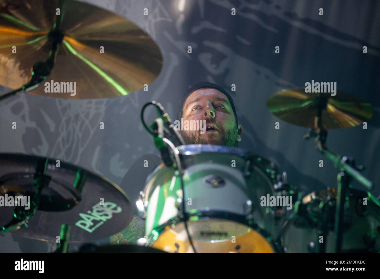 Daniel Wilding of Carcass at The Sylvee on December 5, 2022, in Madison ...