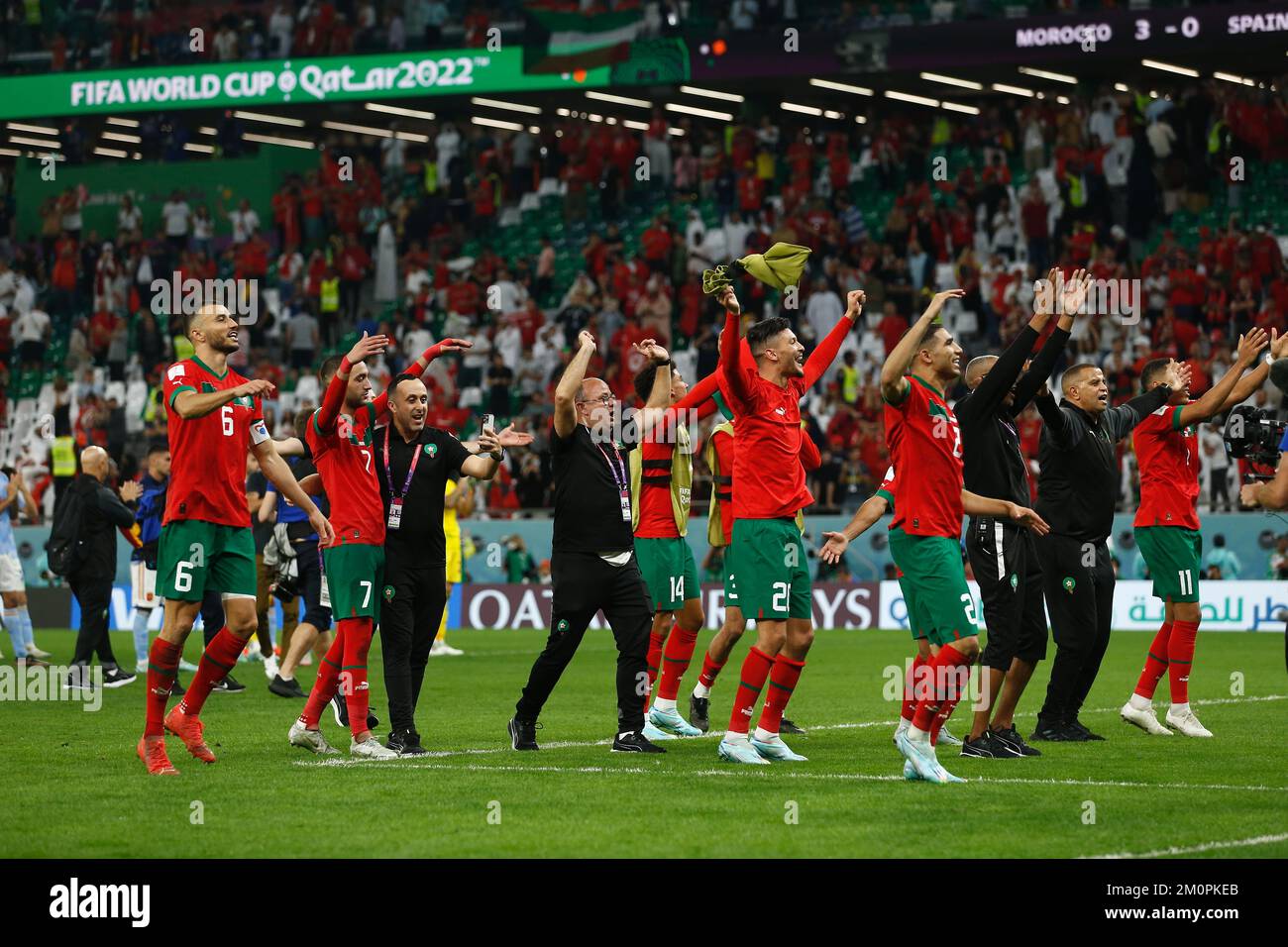 Doha, Qatar. 6th Dec, 2022. Morocco team group (MAR) Football/Soccer ...